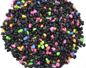 5-pound Small Black & White River Rocks Filler for Home Decor Floral ...