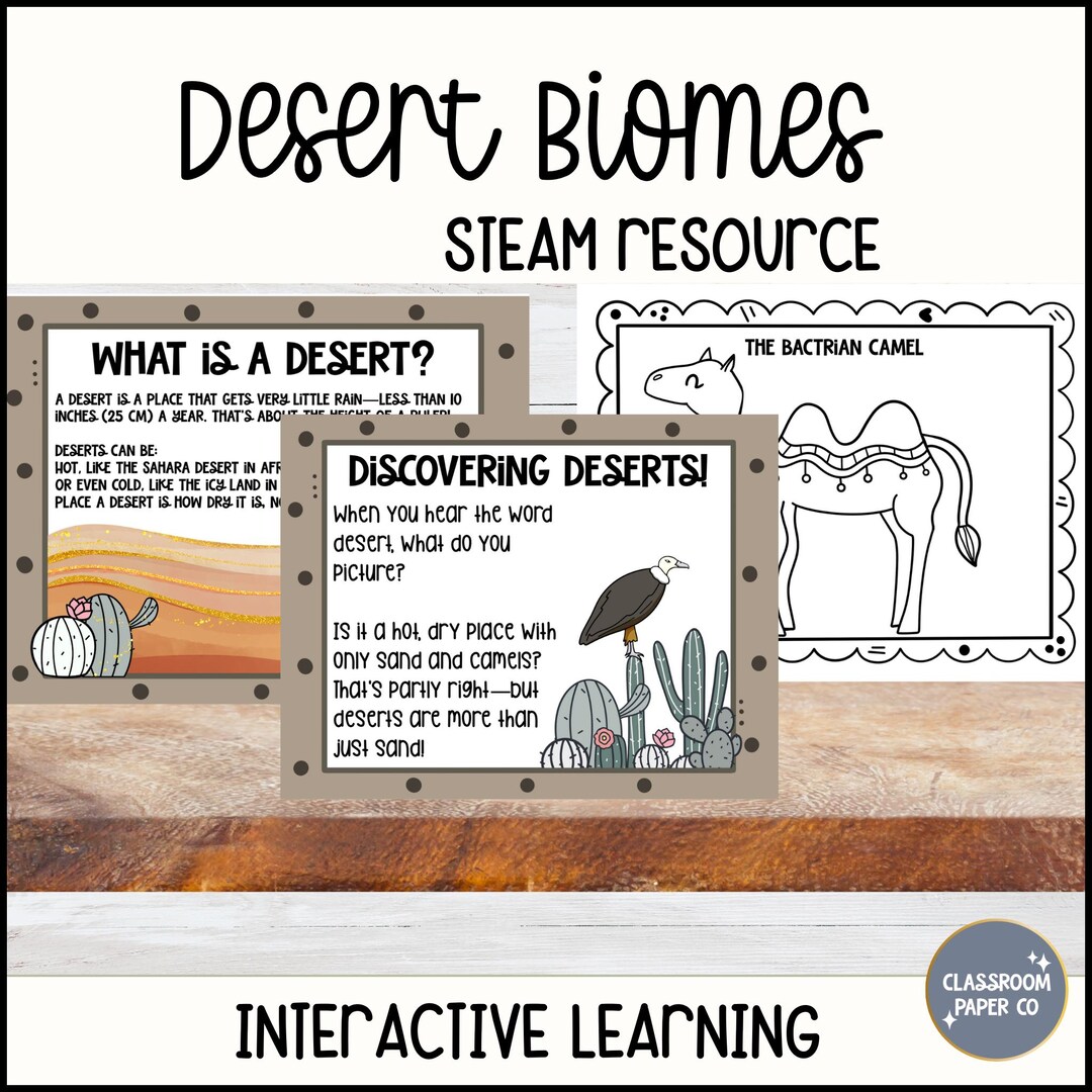 Types of Desert Biomes | Fun End of Year or Summer STEM Earth Science ...