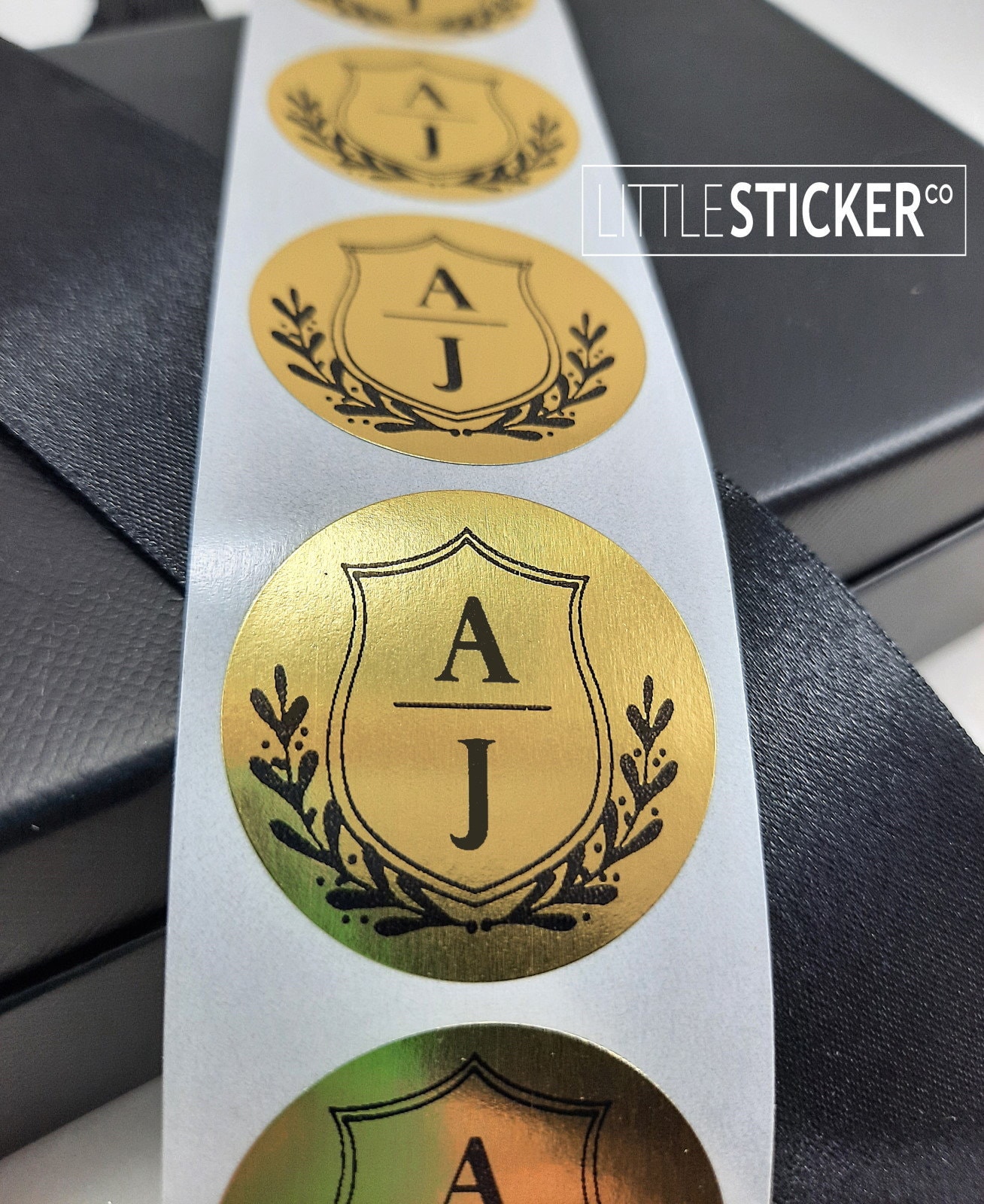 Gold Custom Stickers X25-300 Metallic Gold Personalised Stickers Gold ...