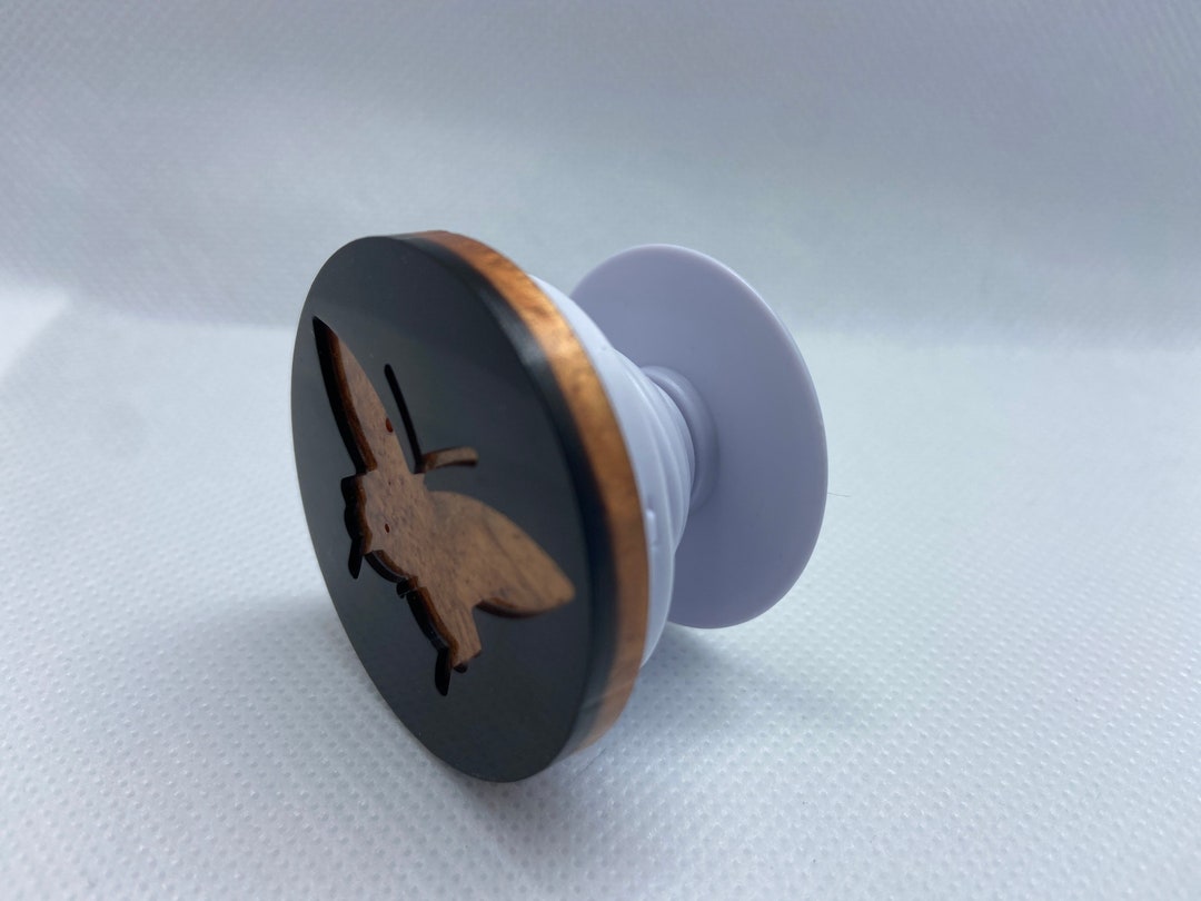 Copper and Black Butterfly Pop Socket Phone Grip Gift for Her Christmas ...