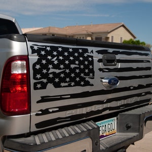 Tailgate Decal Large Universal Fit AMERICAN FLAG Sticker - Etsy