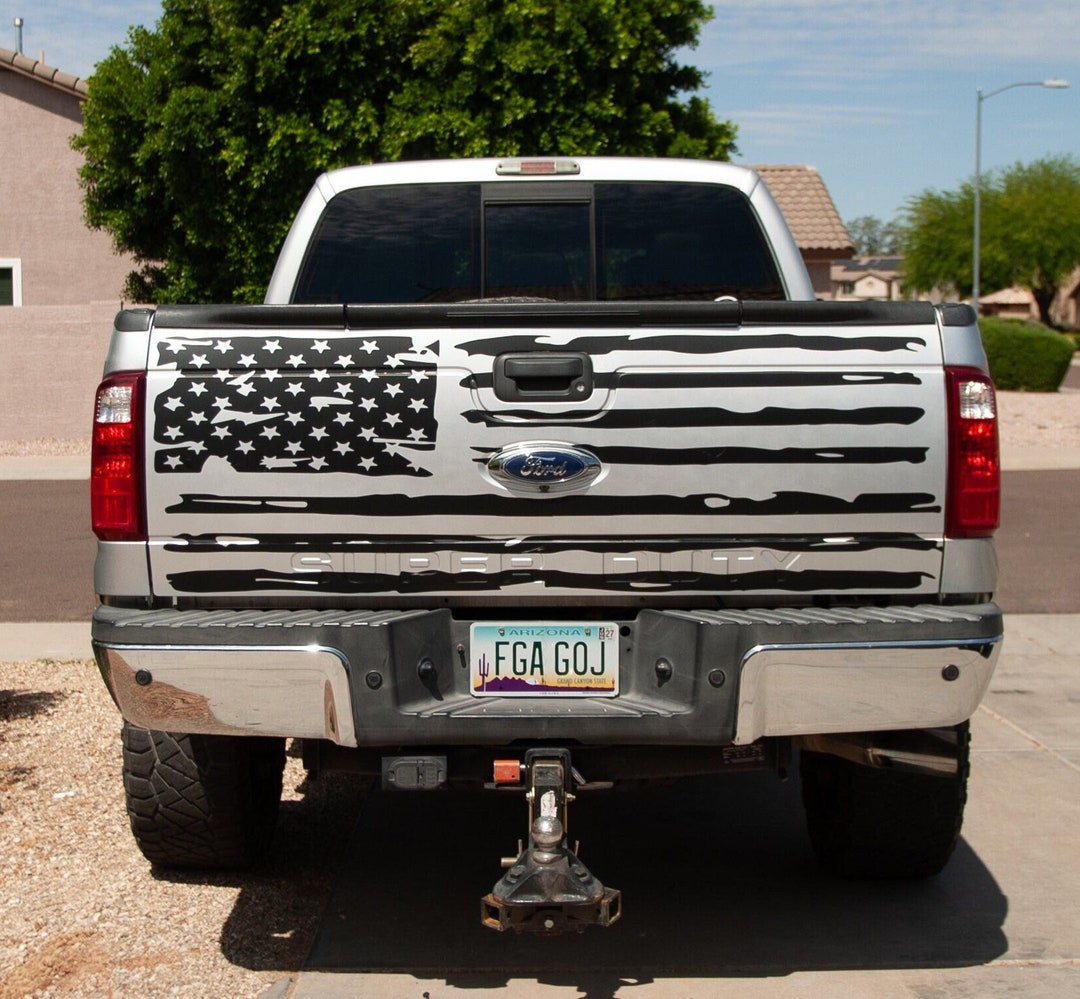 Tailgate Decal Large Universal Fit AMERICAN FLAG Sticker - Etsy