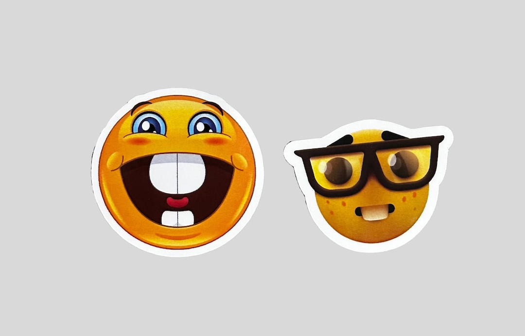 2 PACK Goofy Ass Emojis Laughing and Nerd Big Teeth Android Emoji ...