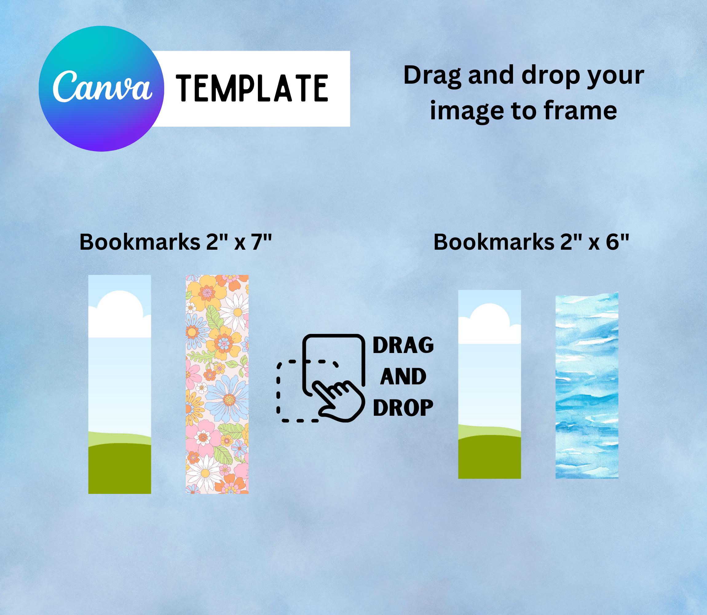 Canva Bookmark Template | Design Your Own Bookmarks | Canva Editable ...