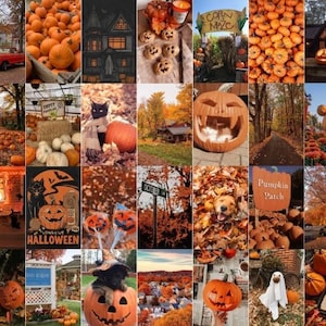 80PCS Halloween Fall Collage Kit | Pumpkin Photo Collage | Fall Breeze ...