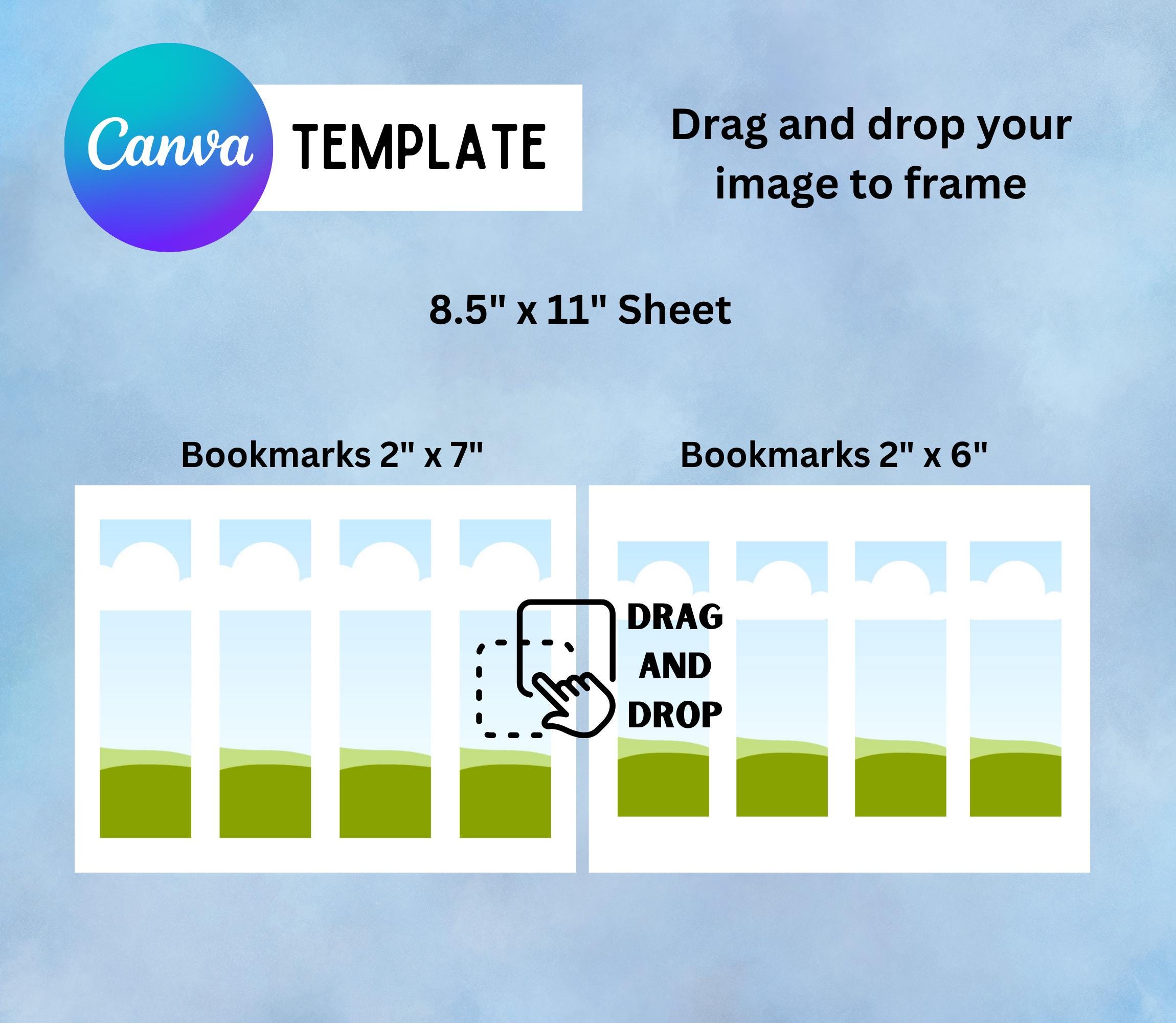 Canva Bookmark Template | Design Your Own Bookmarks | Canva Editable ...