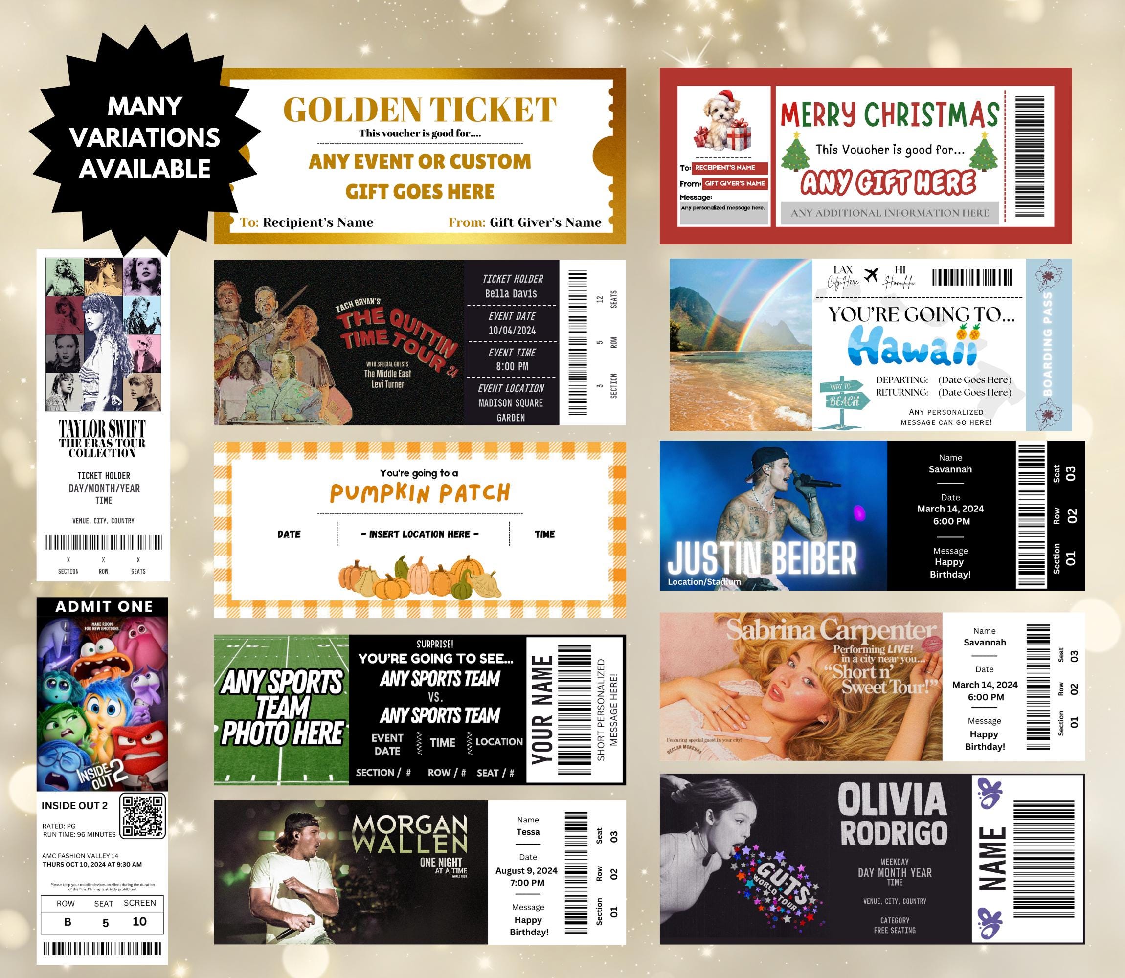 INSTANTLY EDIT Thanksgiving Turkey Coupon Voucher Gift Certificate ...
