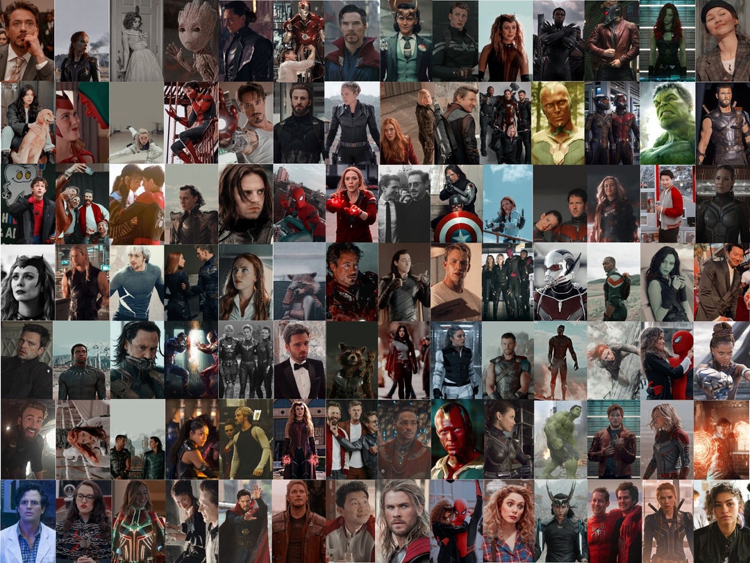 100 PCS Avengers Wall Collage Kit Marvel Aesthetic Photo - Etsy