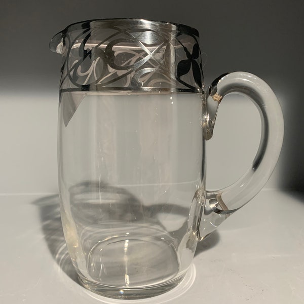 Sterling Silver Overlay on Glass - Etsy