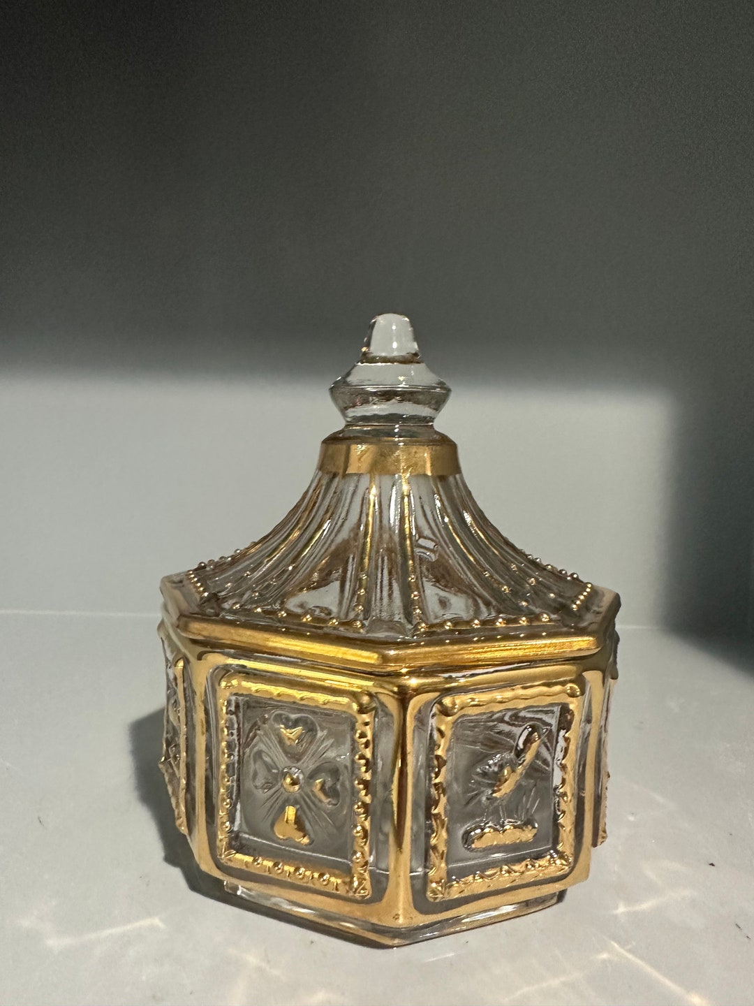Imperial Glass Octagonal Candy Dish - Etsy