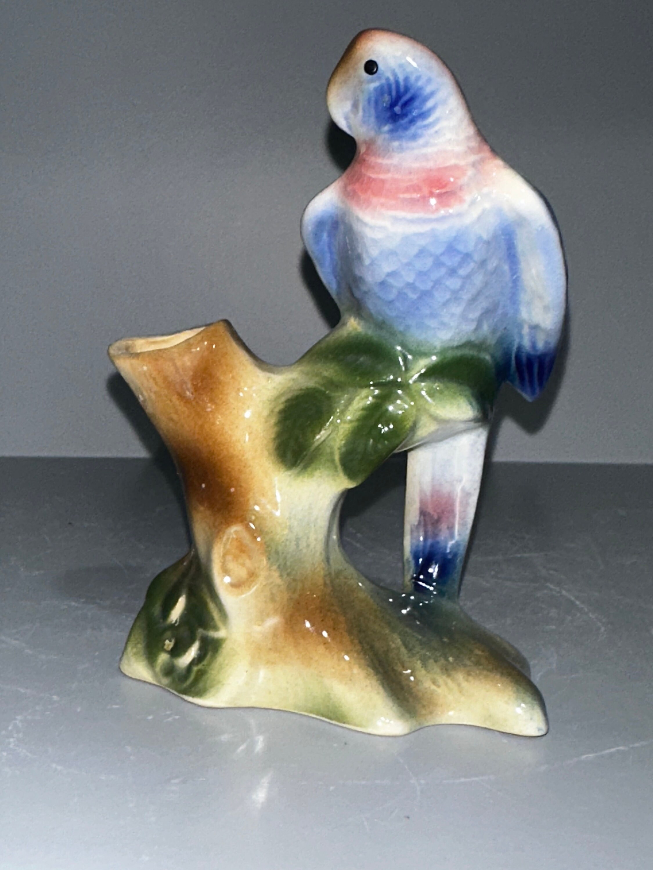 Vintage Royal Copley Parakeet Bud Vase - Etsy