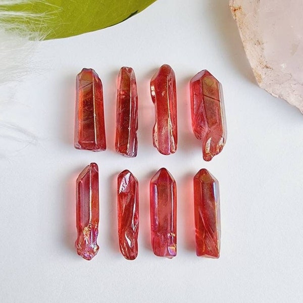 Ruby Aura Quartz - Etsy