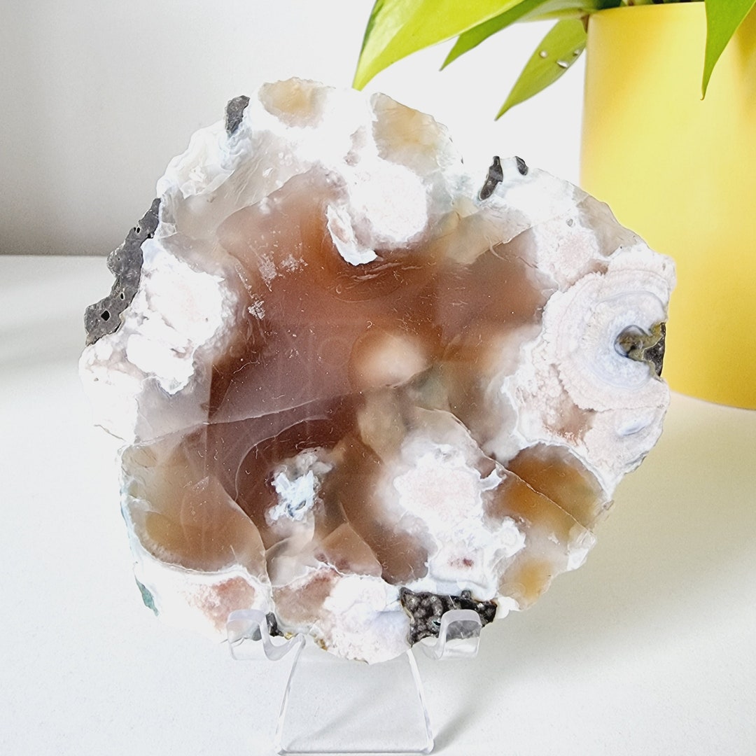 Raw Flower Agate Slab | Natural Flower Agate Slab | Flower Agate - Etsy