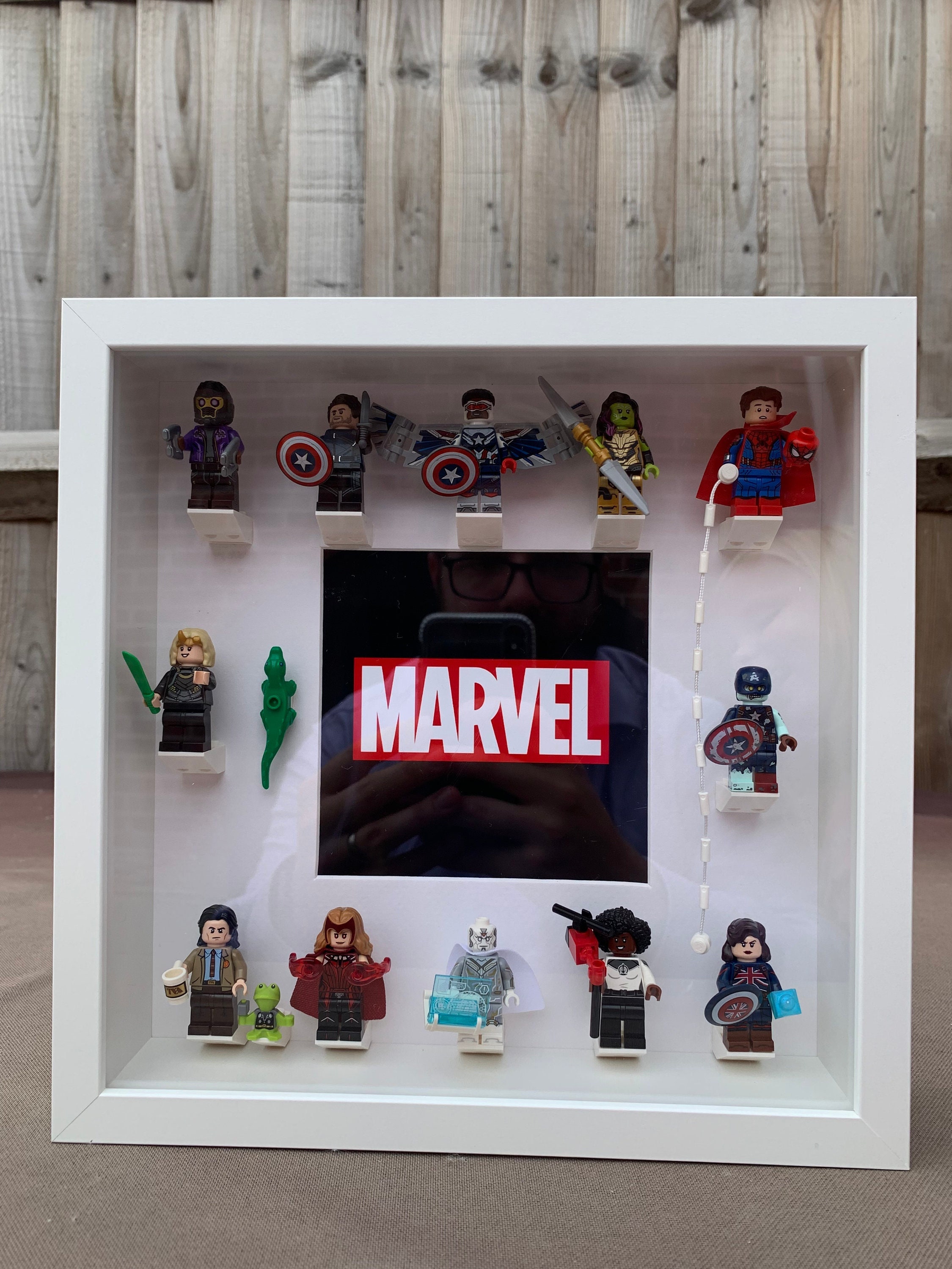 Marvel Lego Minifigure Display Frame | Etsy