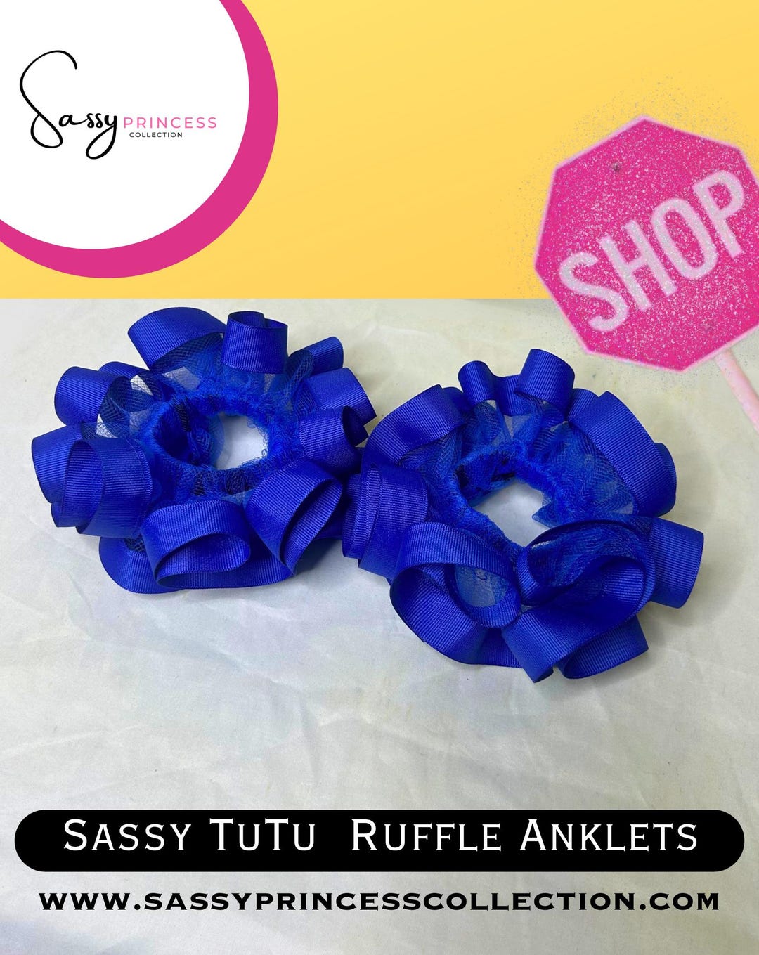 Ruffle Tutu Royal Blue Anklets, Ruffle Socks, Sockless Ruffle Socks ...