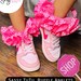 Pink With White Polka Dot Ruffle Tutu Anklets, Sockless Anklets, Ruffle ...