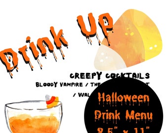 Candy Menu Template - Etsy