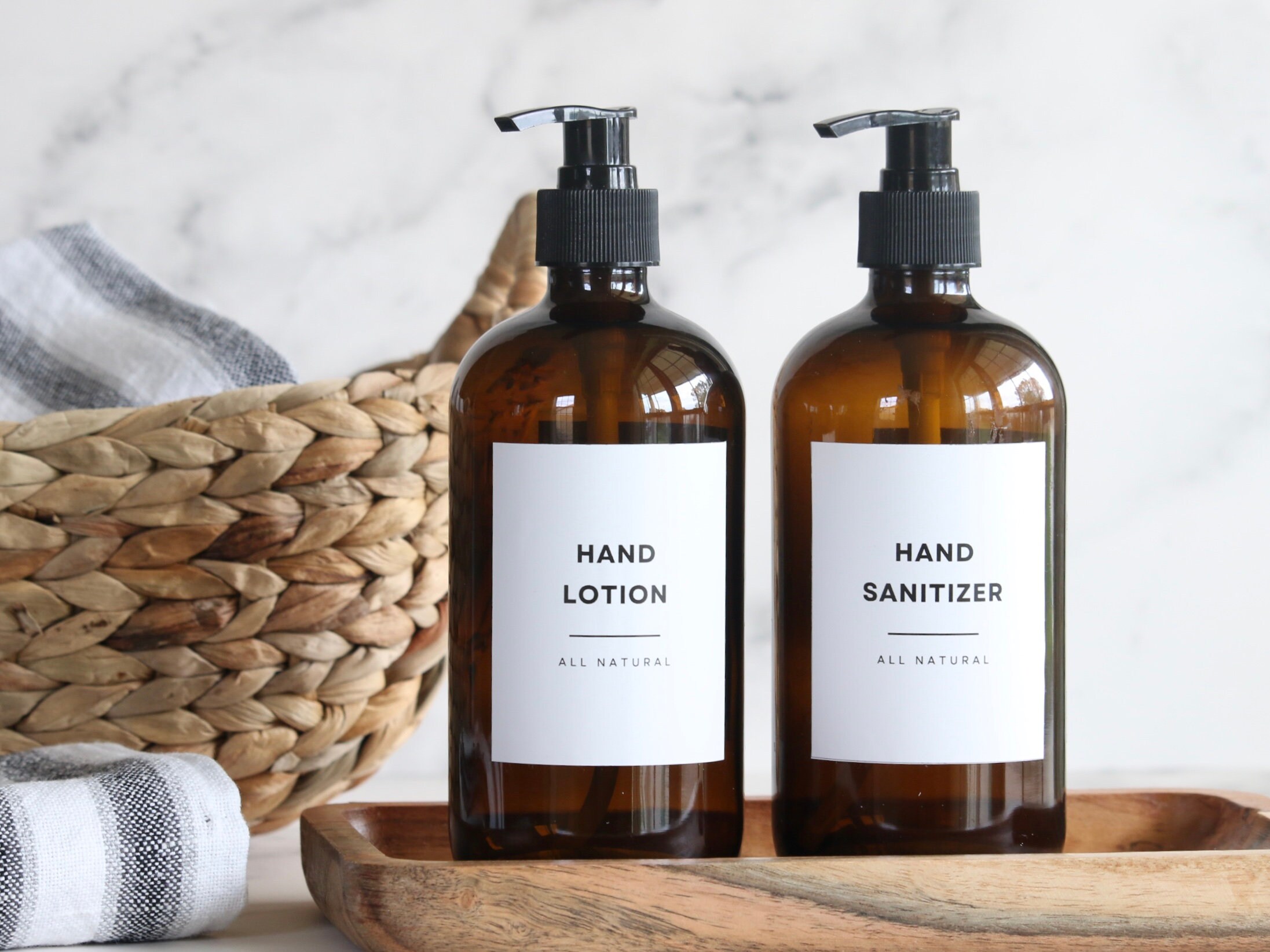 Bathroom Personal Care Labels L Minimalist |water Resistant | Custom ...
