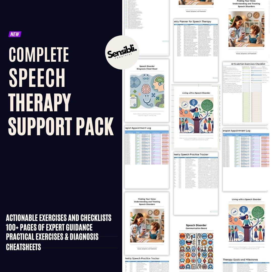 Complete Speech Therapy Toolkit, Treating Speech Disorders ...