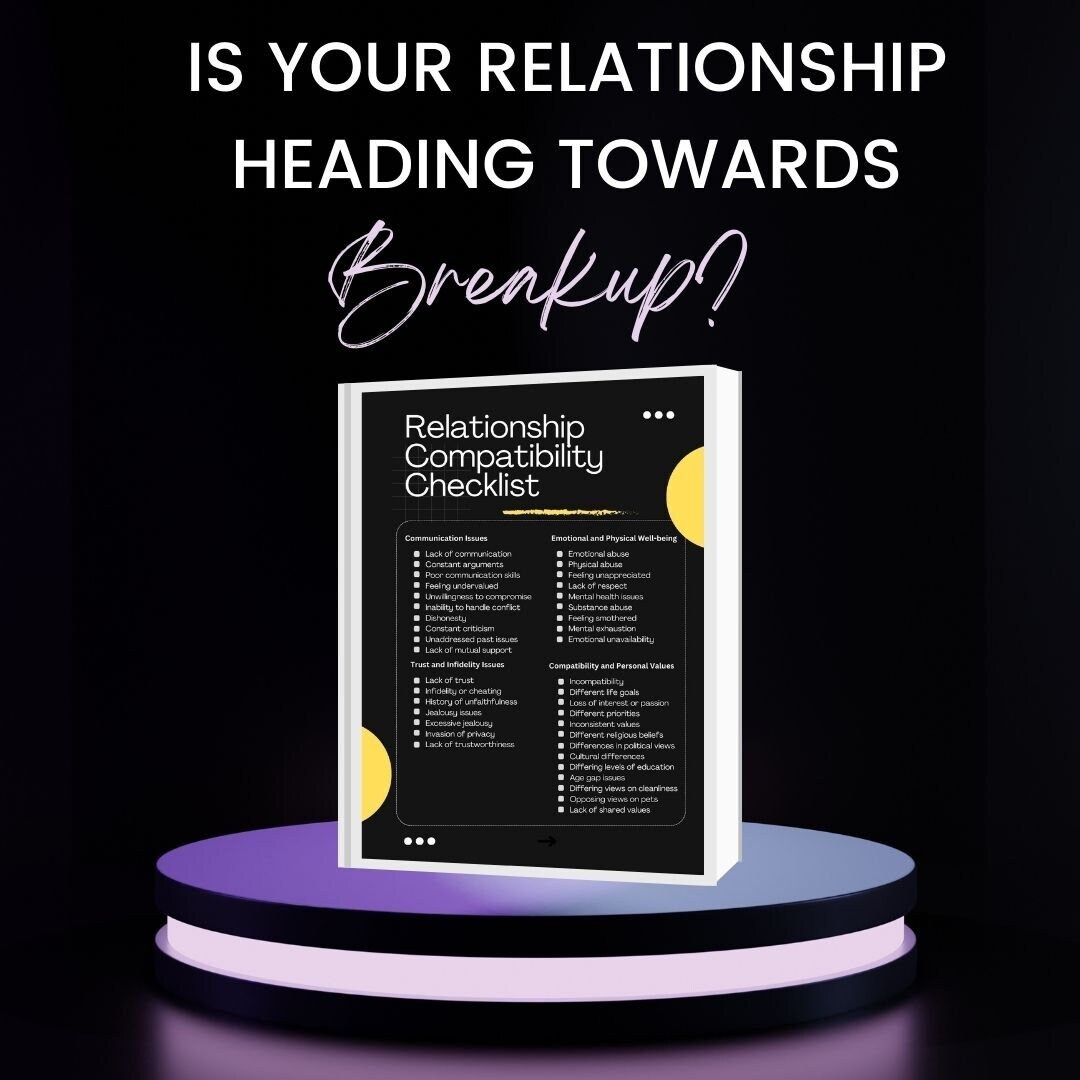 Relationship Compatibility Checklist: Breakup Reasons (digital Download ...