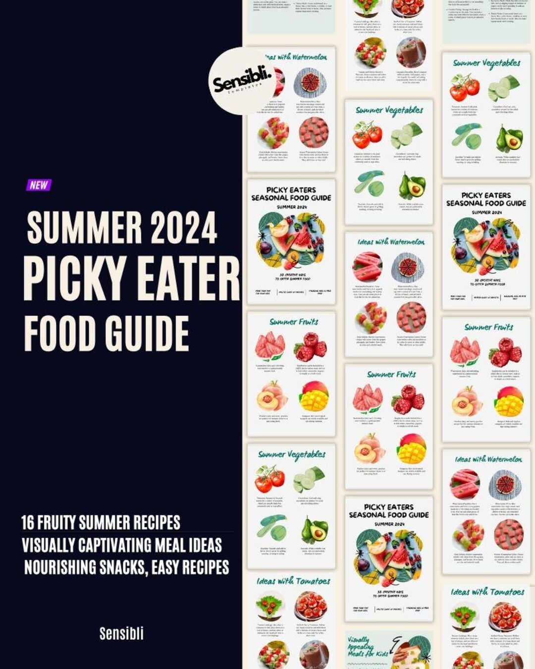 Kids Food Guide Summer 2024 - Digital Download, Healthy Eating, Food ...