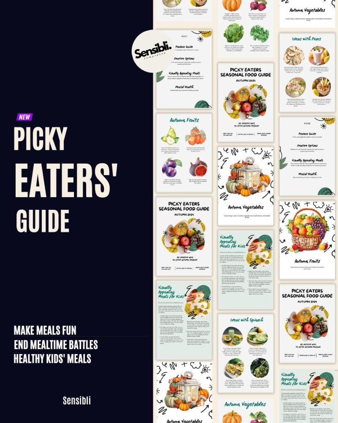 2024 Seasonal Food Guide Bundle for Picky Eaters, Healthy Food Guide ...
