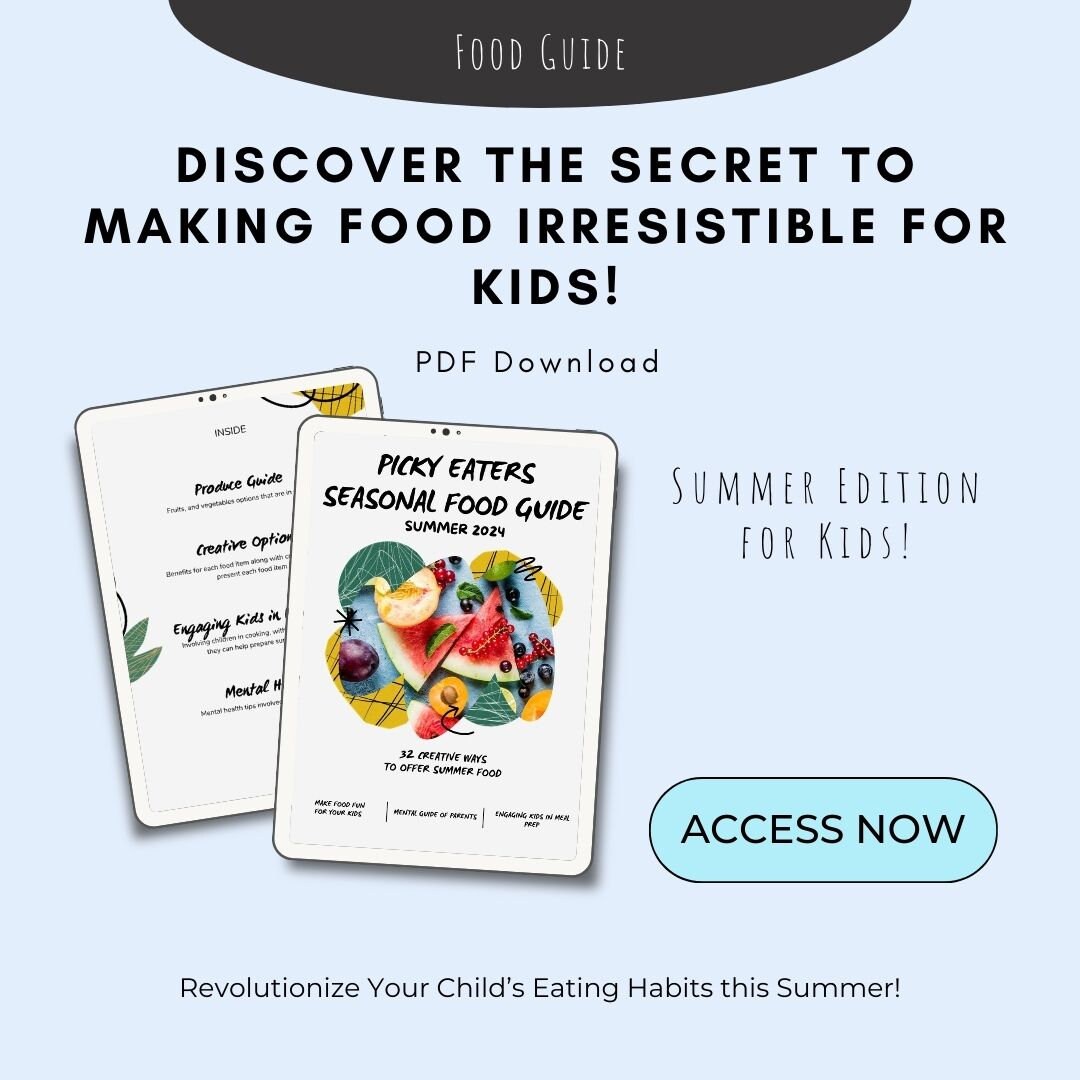 Kids Food Guide Summer 2024 - Digital Download, Healthy Eating, Food ...