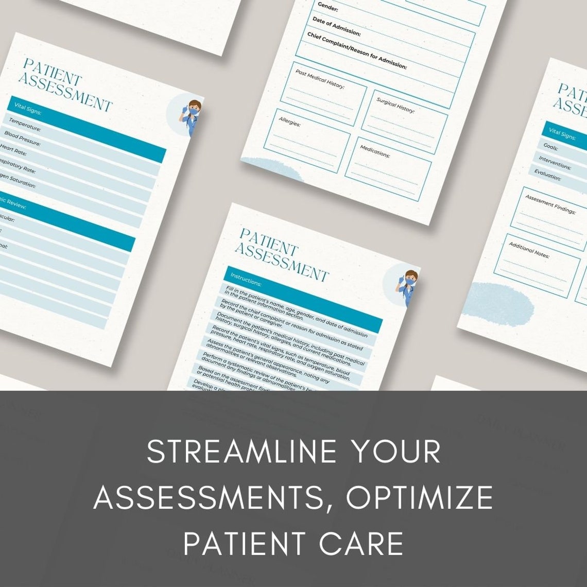 Patient Assessment Form | Patient Assessment Template | Patient ...