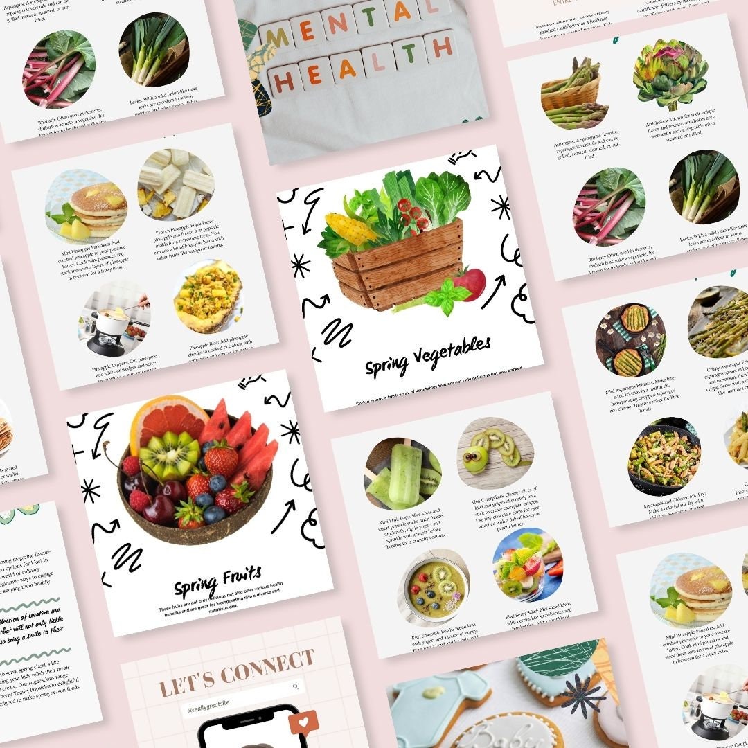 Kids Food Guide Spring 2024 - Digital Download, Healthy Eating, Food ...