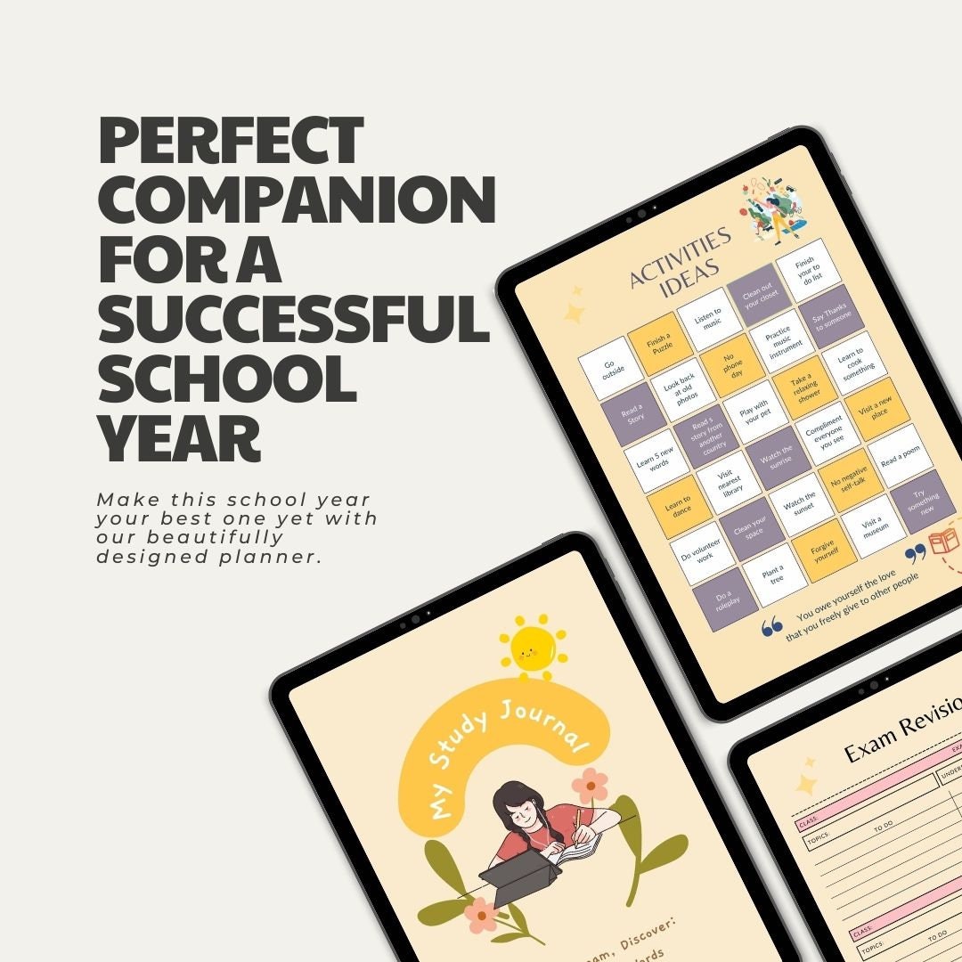 Study Planner, Academic Planner, Back to School Planner, School Study ...
