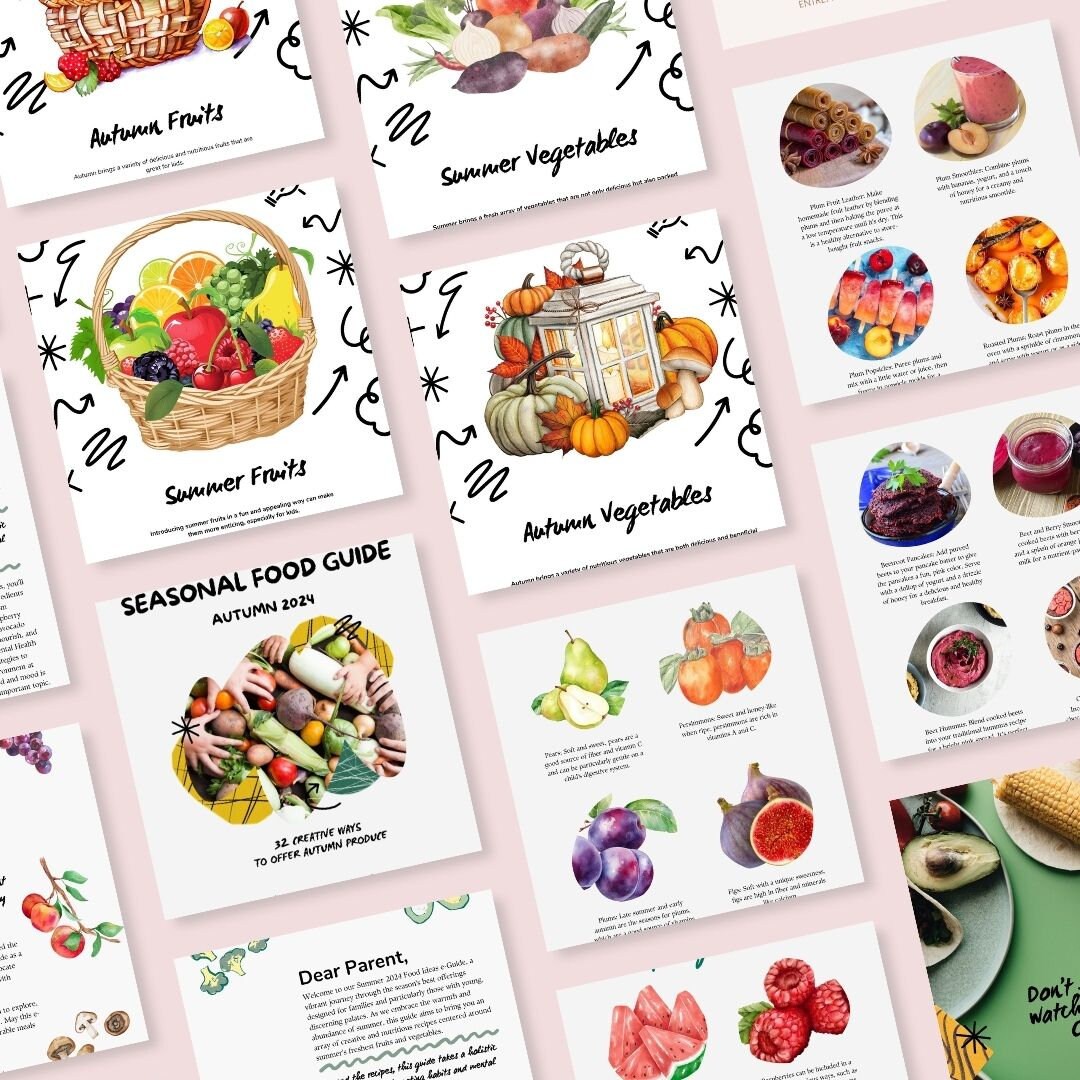 2024 Seasonal Food Guide Bundle for Picky Eaters, Healthy Food Guide ...