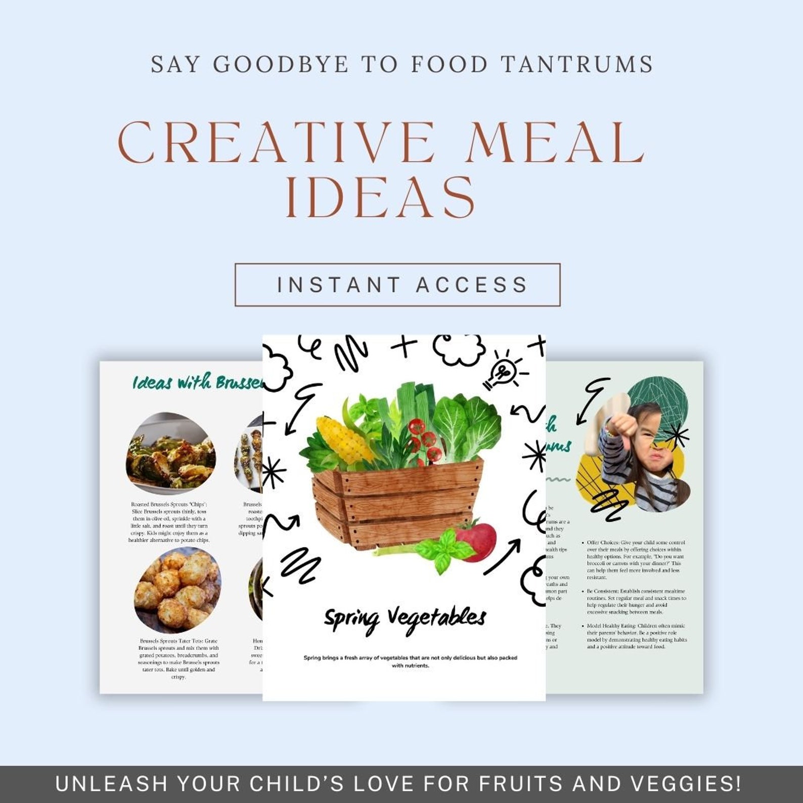 Kids Food Guide Spring 2024 - Digital Download, Healthy Eating, Food ...