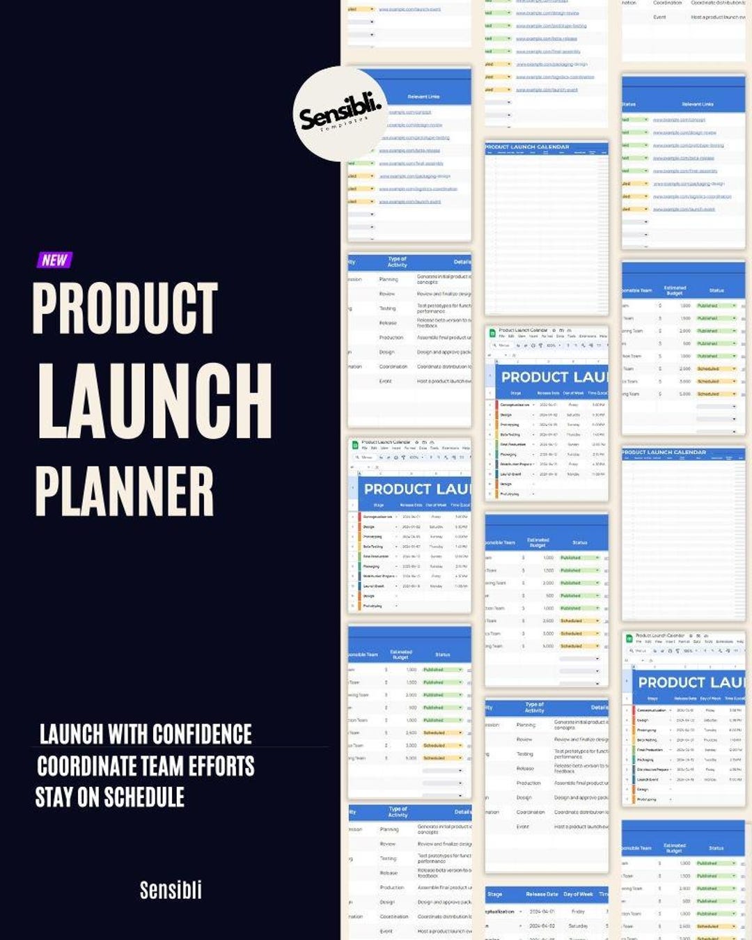 Complete Product Launch Organizer • Ultimate Product Launch Workbook ...