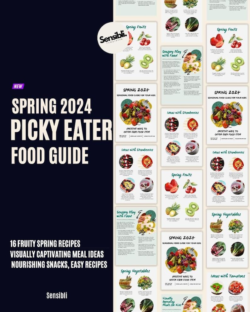 Kids Food Guide Spring 2024 - Digital Download, Healthy Eating, Food ...