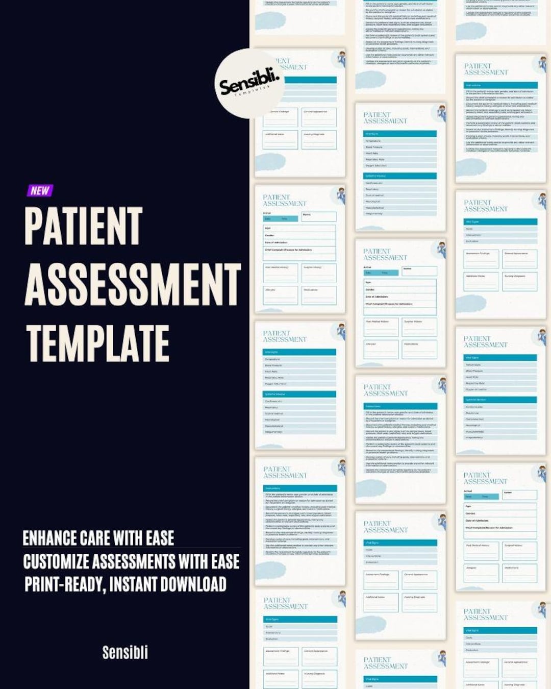 Patient Assessment Form | Patient Assessment Template | Patient ...