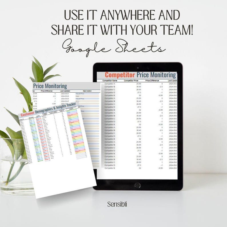 Business Intelligence Toolkit Google Sheets Template Business Planner ...