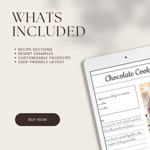 Editable Recipe Template: Printable Recipe Card (PDF) - Etsy