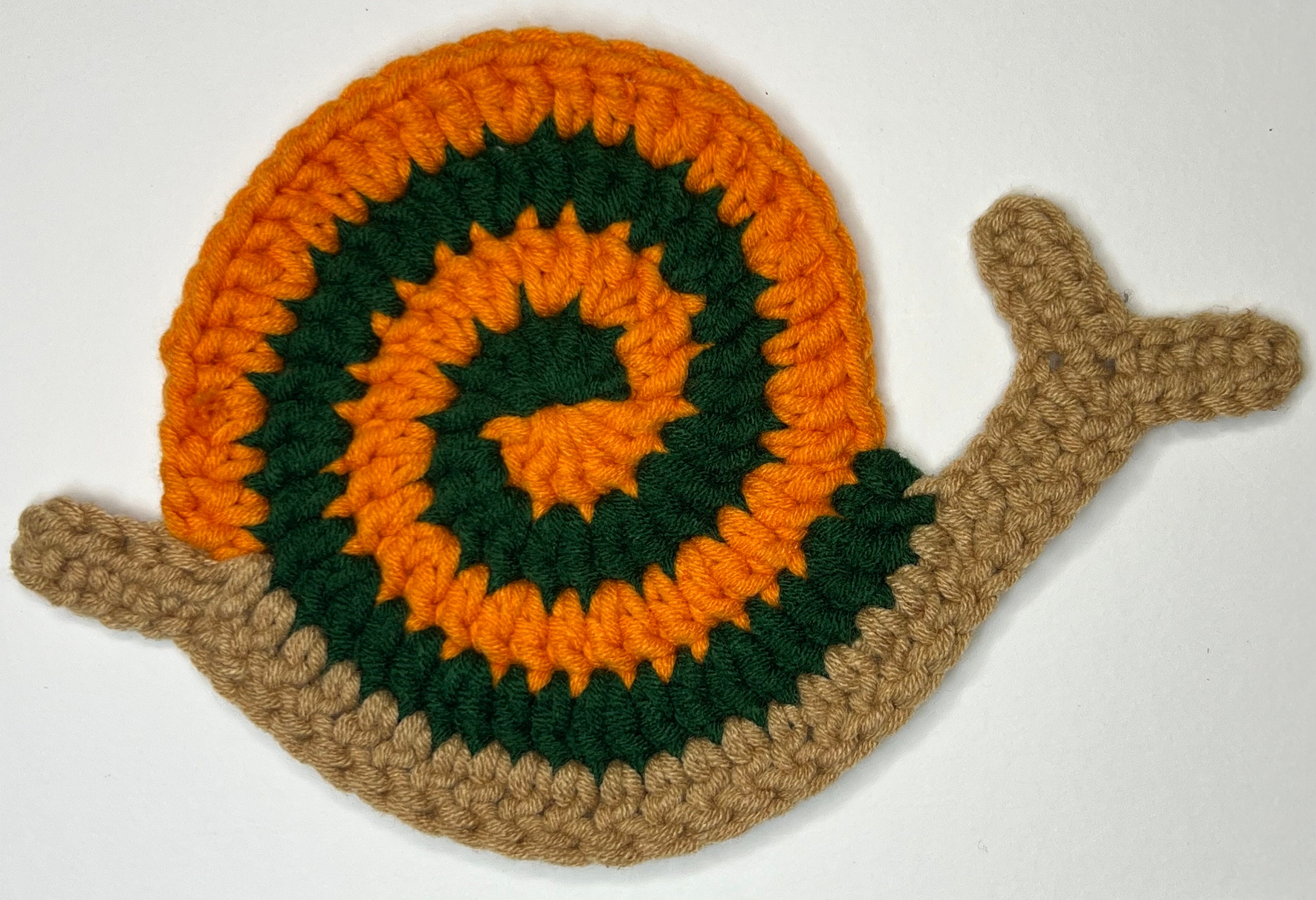Step by Step Visual Guide to Crochet a Snail Coaster | Digital Pattern ...