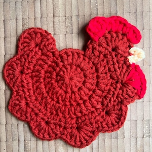 Step by Step Pictorial Guide - Chicken Coaster Crochet Pattern - Etsy