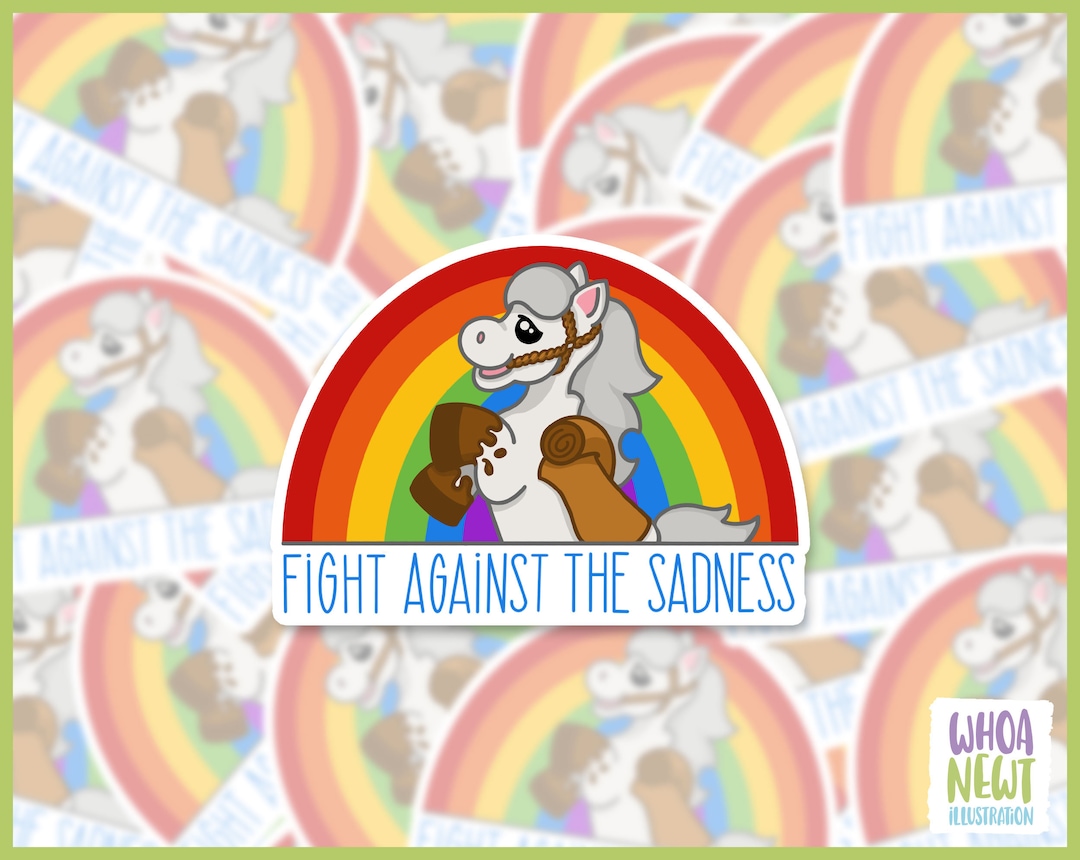 Artax Fight Against the Sadness - Neverending Story Sticker - Etsy