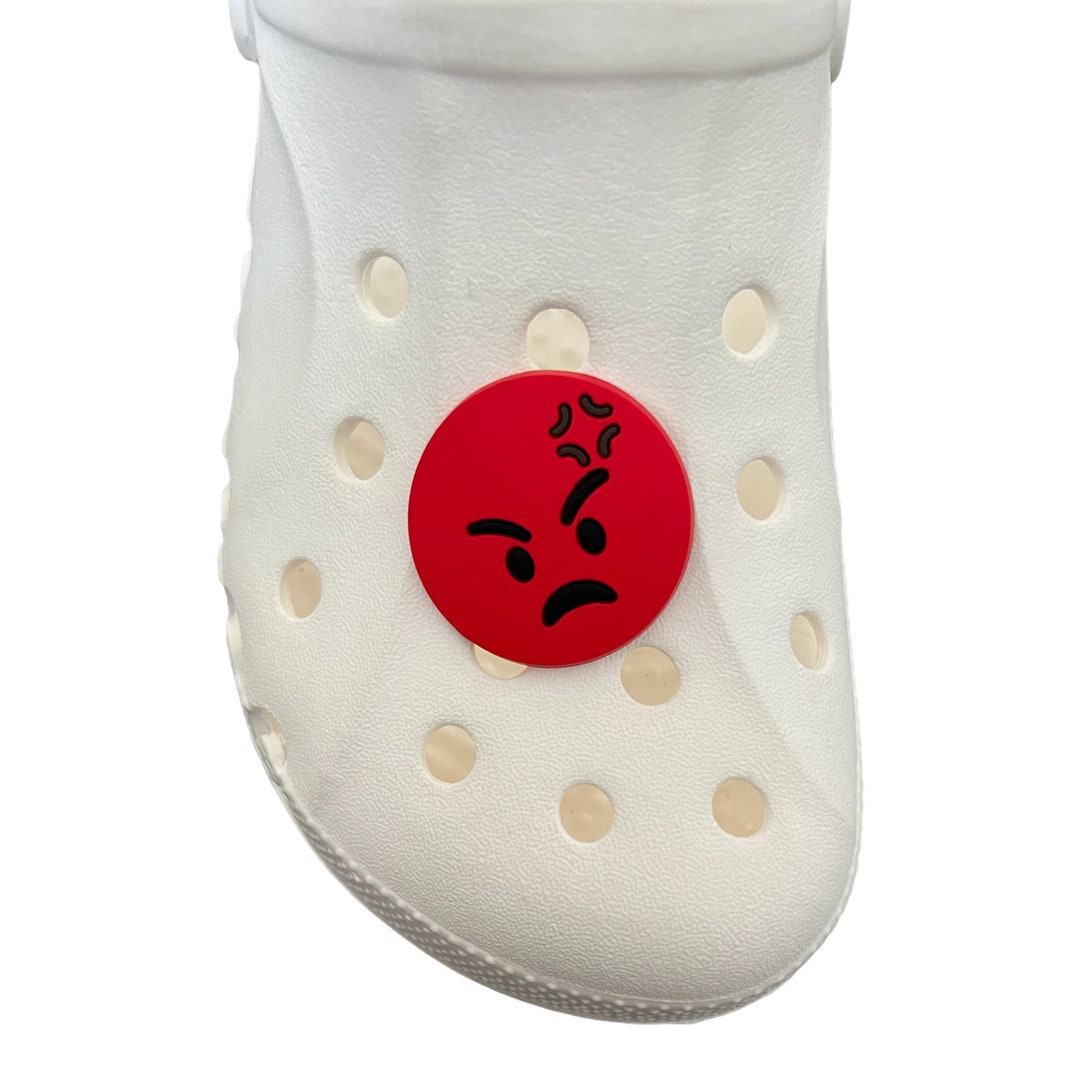 Large Emoji Faces Angry Shoe Charms Pins Charms Clog for Shoes Charms ...