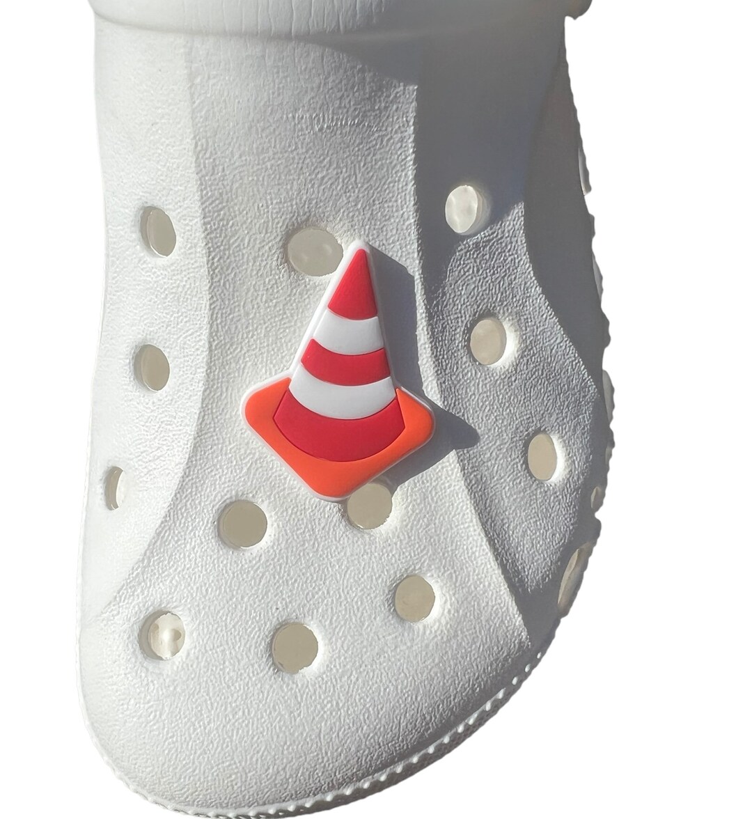 Construction Cone Work Croc Charm Shoe Charm for Clogs Shoes Trainer ...