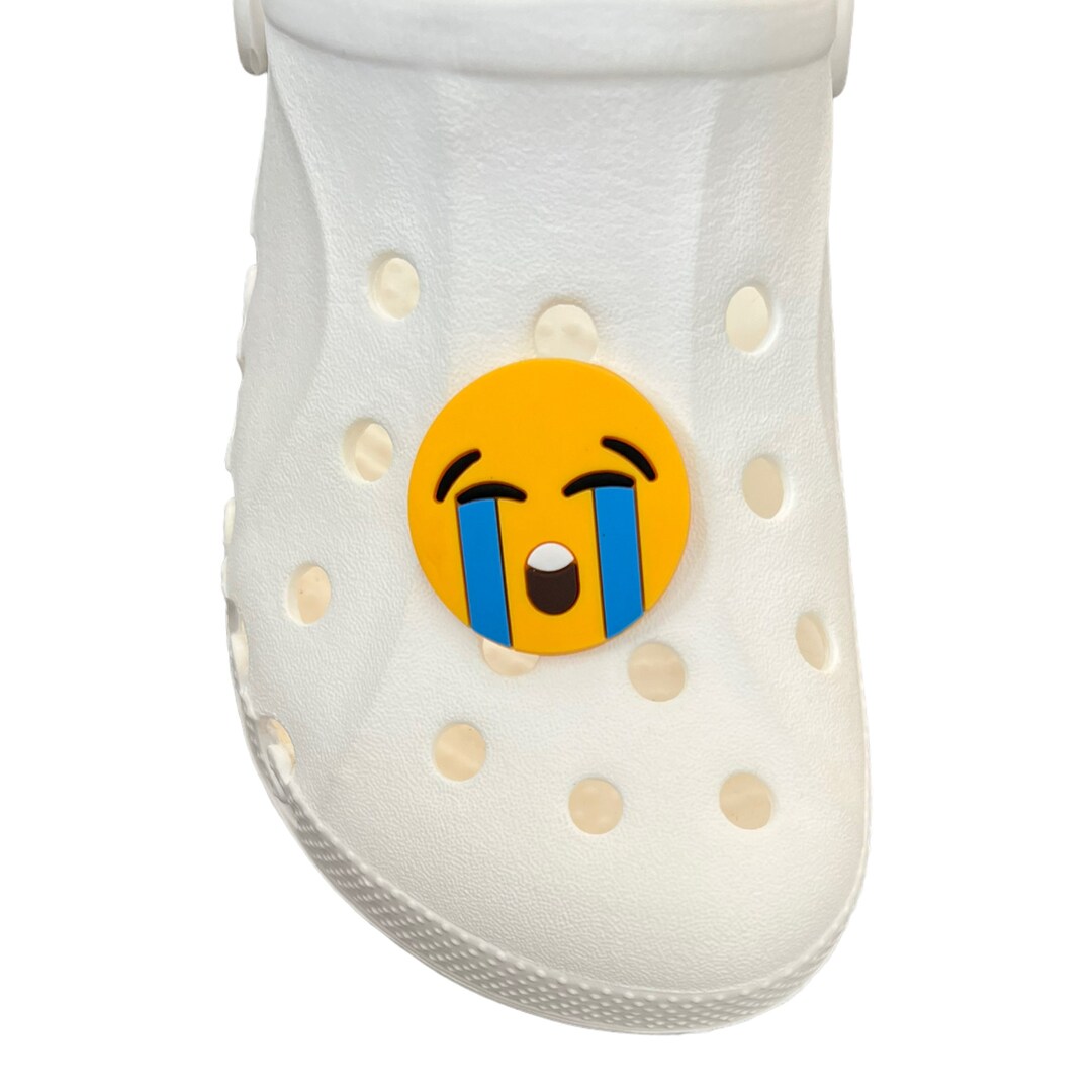 Large Emoji Faces Crying Shoe Charms Pins Charms Clog for Shoes Charms ...