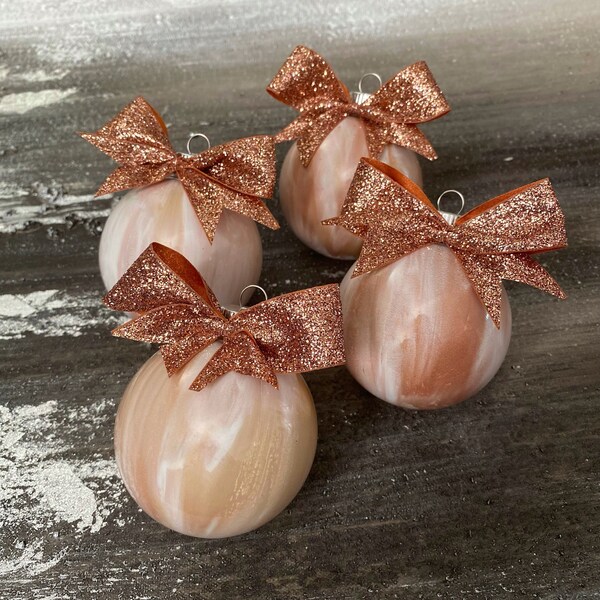 Rose Gold Ornament - Etsy
