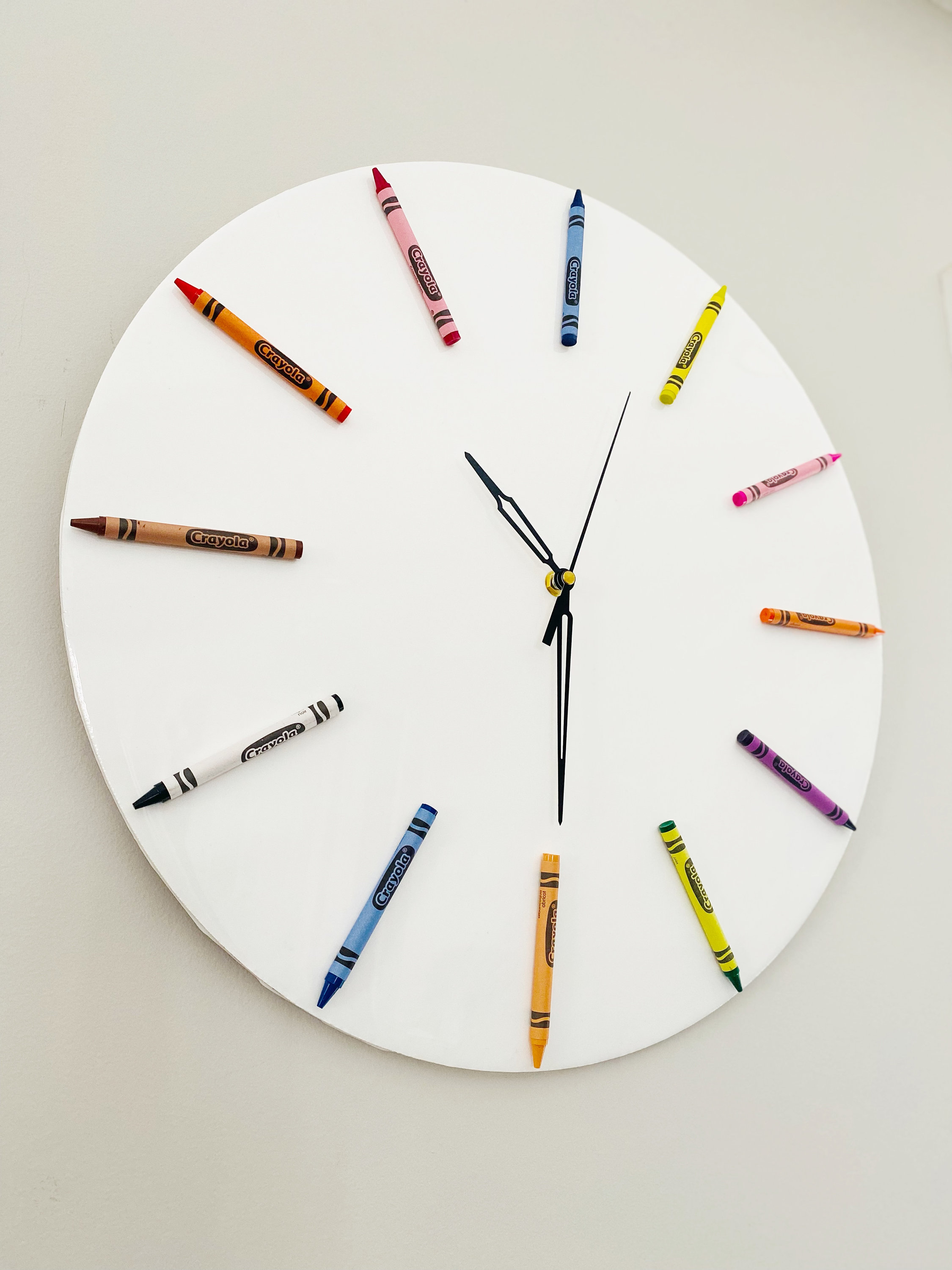 Classroom Clock, Crayon Clock, Kids Wall Clock, Gift for Teacher ...