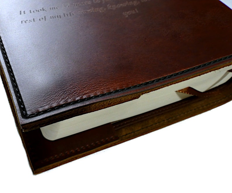 Custom Real Leather BIBLE Cover Made in USA - Etsy