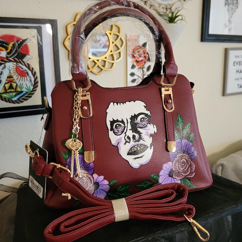 Painted Horror Movie Bag - Etsy