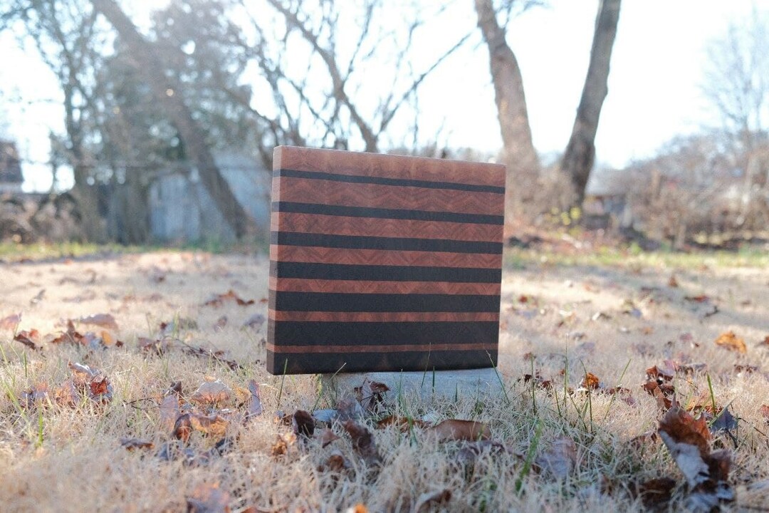 Walnut & Cherry "dusk" End Grain Cutting Board (MADE TO ORDER) - Etsy