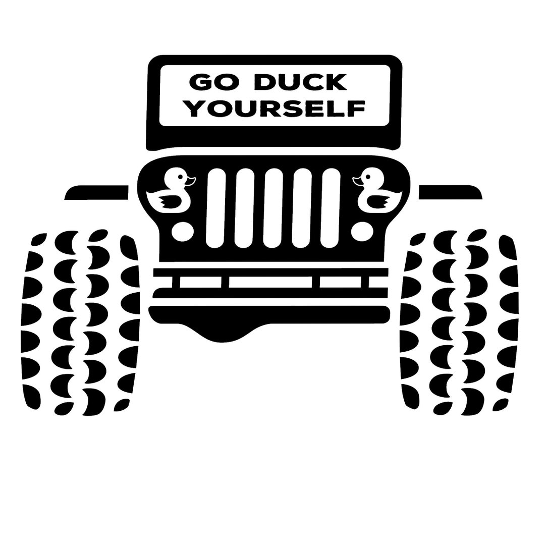 JEEP Decal Funny Duck - Car, Truck, Window + Buy 1 Get 1 FREE - Etsy
