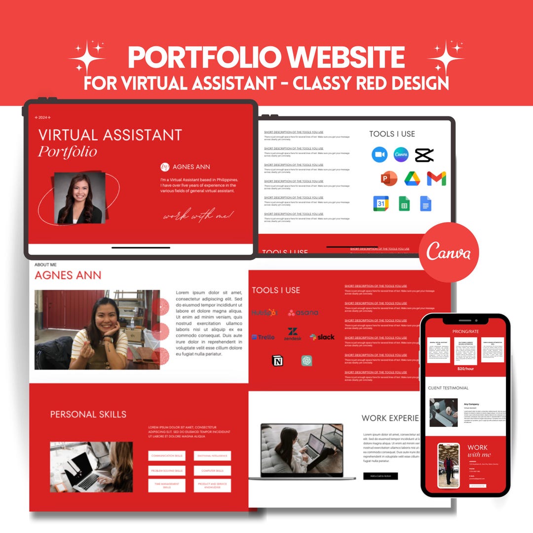 Virtual Assistant Portfolio Virtual Assistant Portfolio Template ...